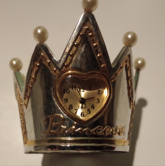 Disney | Other | Silver And Gold Crown Clock Disney | Poshmark